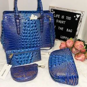 Brahmin | Bags | Brahmin Deep Azure Small Finley Ady Wallet Britt Coin ...